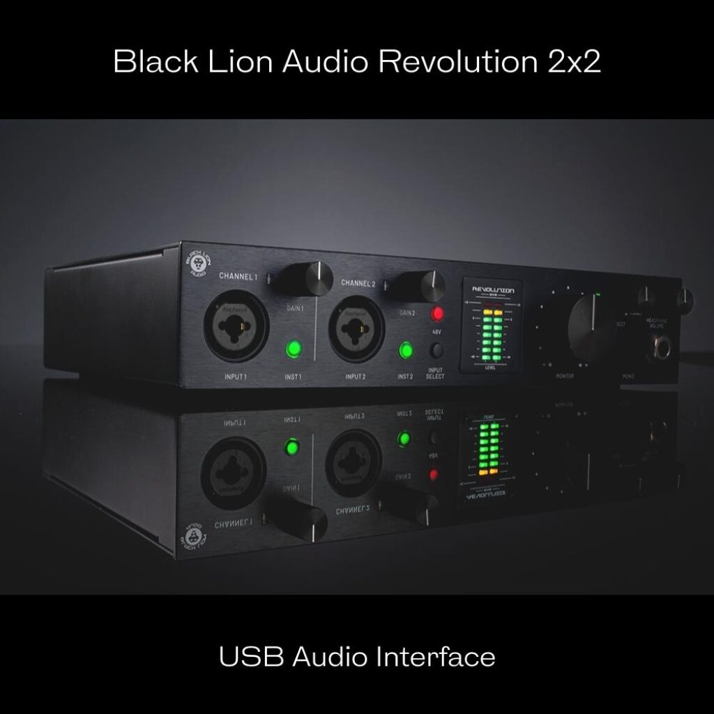 Black Lion Audio Revolution 2x2 Recording Bundle – Audio Interface ...