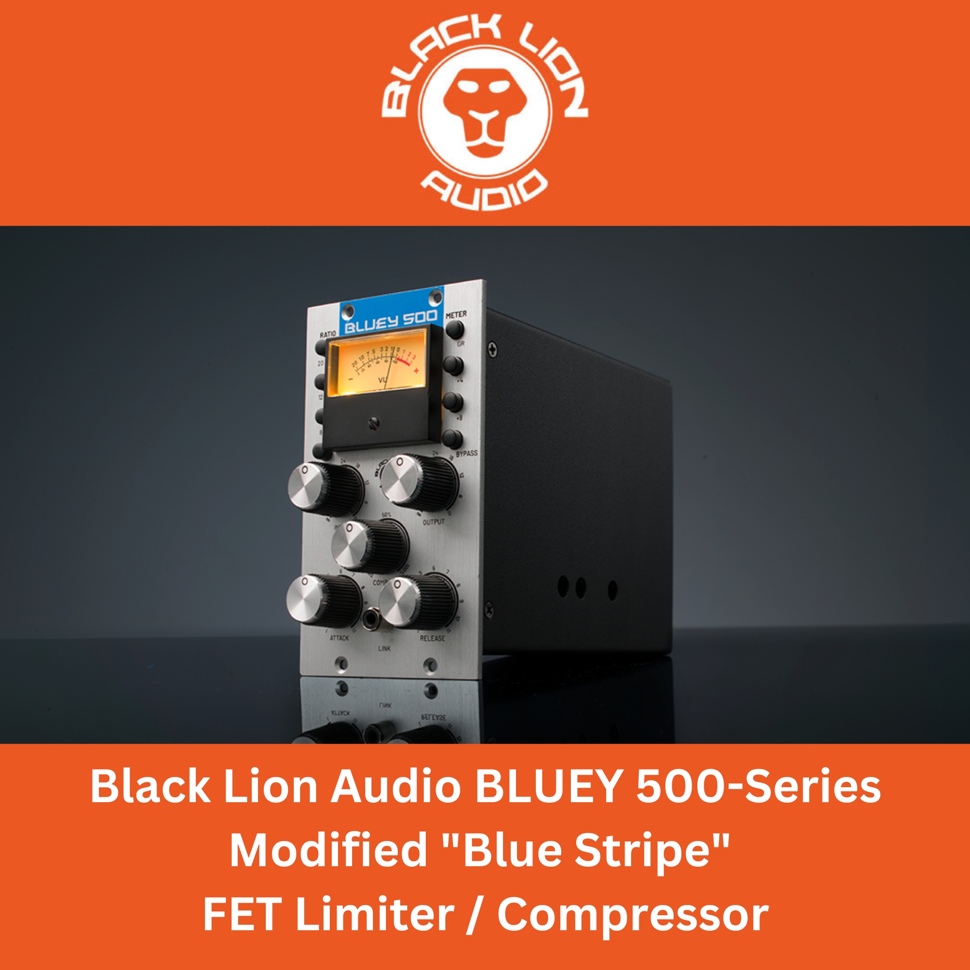BLACK LION AUDIO BLUEY 500-SERIES MODIFIED “BLUE STRIPE” FET LIMITER ...