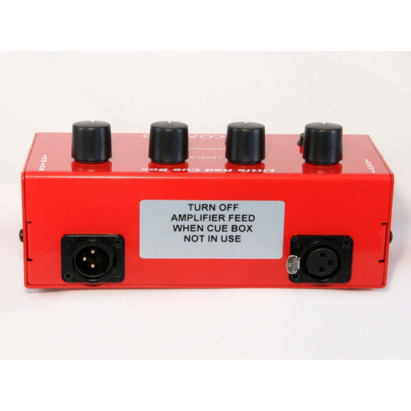 Redco Little Red Cue Box headphones audio monitoring - AWAVE