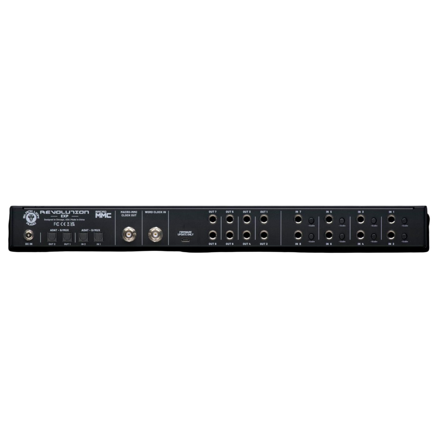Black Lion Revolution EXP 8x8 AD/DA Converter and Word Clock with ADAT ...