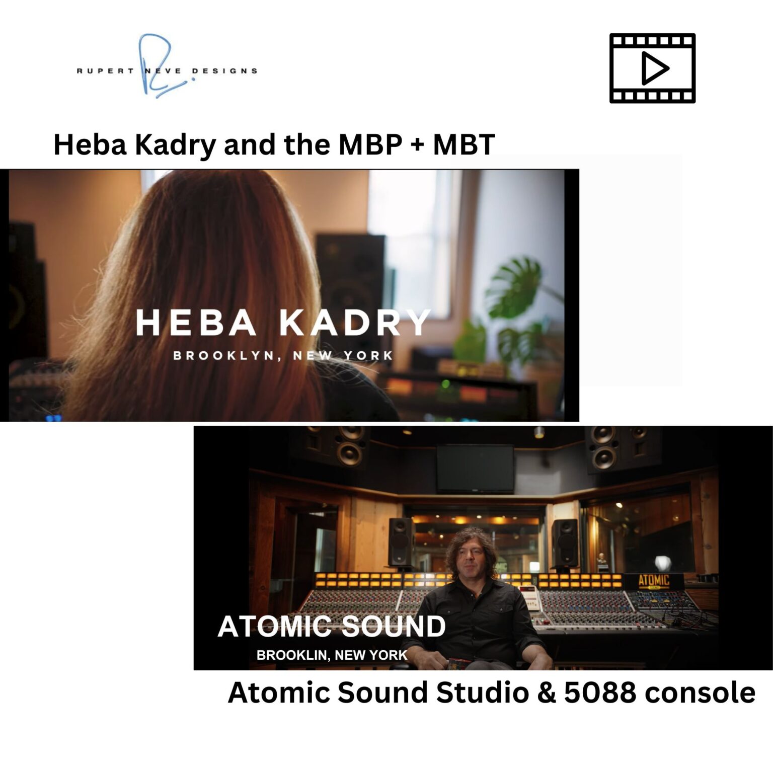 Rupert Neve Designs • Heba Kadry and the MBP plus MBT and Brooklyn, NY ...