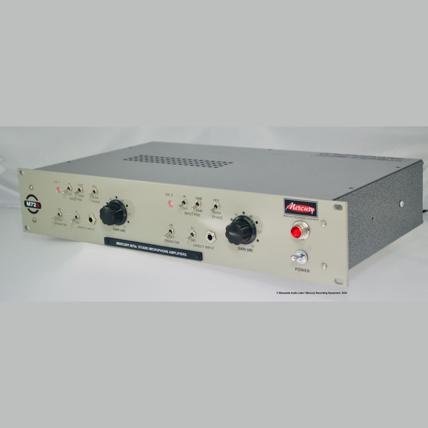Mercury M72s MkIV Valve Studio Microphone Amplifier (2 CHANNEL) - AWAVE