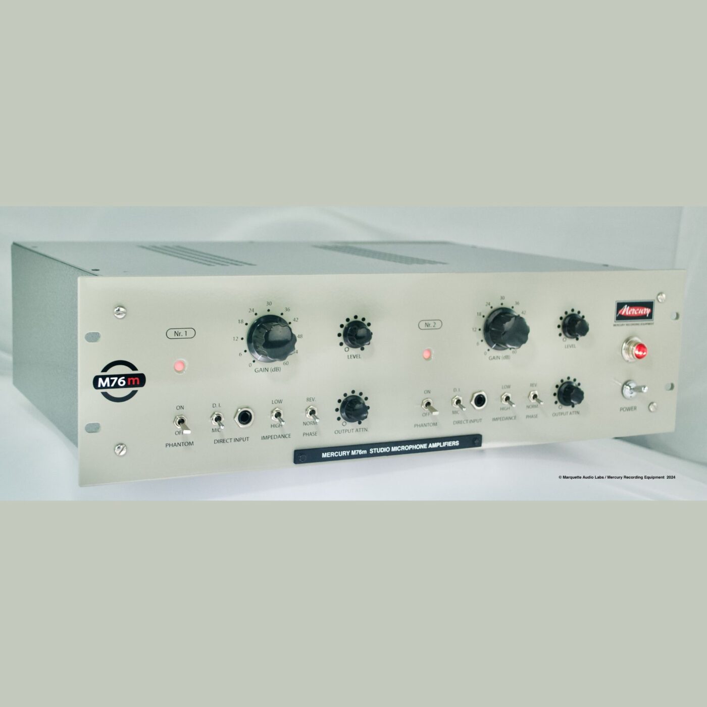 Mercury M76m MkIV Valve Studio Microphone Amplifier (2 CHANNEL) - AWAVE