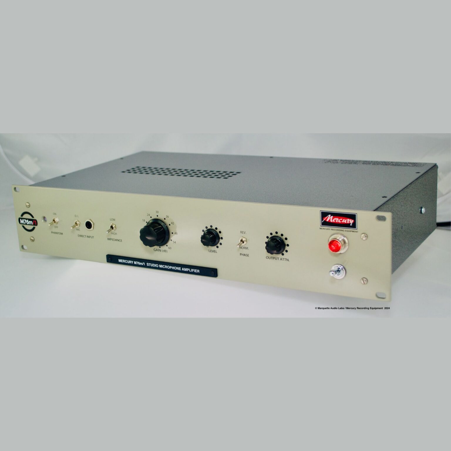 Mercury M76m/1 MkIV Valve Studio Microphone Amplifier (1 CHANNEL) - AWAVE