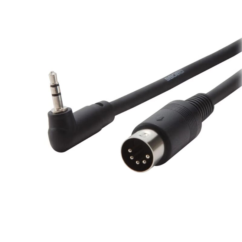 BOSS BMIDI-5-35 - Type A 3.5mm Right-Angle (Mini) TRS to Male 5-Pin ...