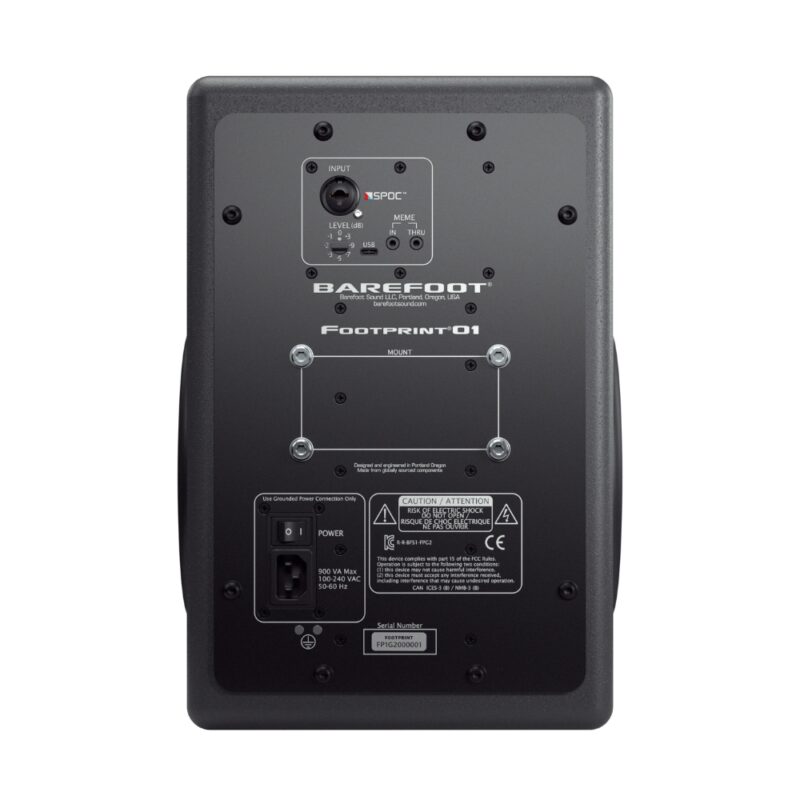 Barefoot Footprint01 Gen2 - 8" Dual Force 500W 3-Way Active Near-Field ...