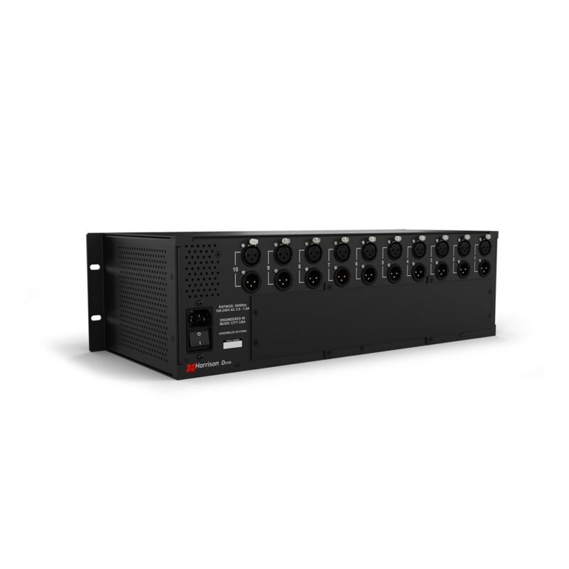 Harrison Audio D510r Rack - 500 Series 10-Slot Power Chassis - AWAVE