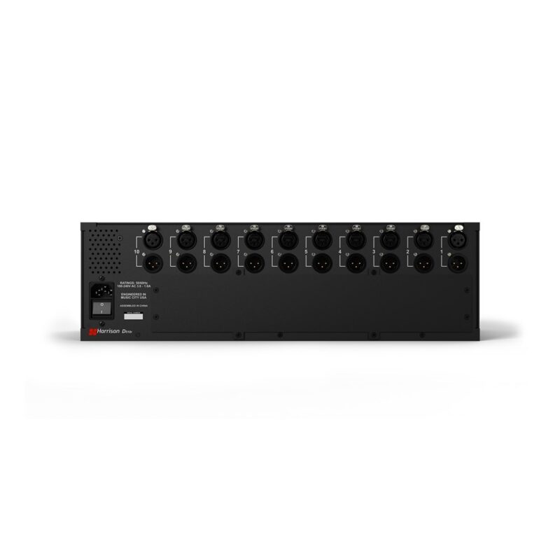 Harrison Audio D510r Rack - 500 Series 10-Slot Power Chassis - AWAVE