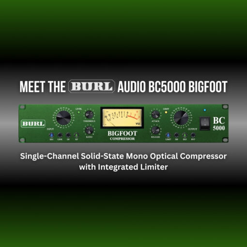 Meet the BURL Audio BC5000 BIGFOOT: Single-Channel Solid-State Mono ...