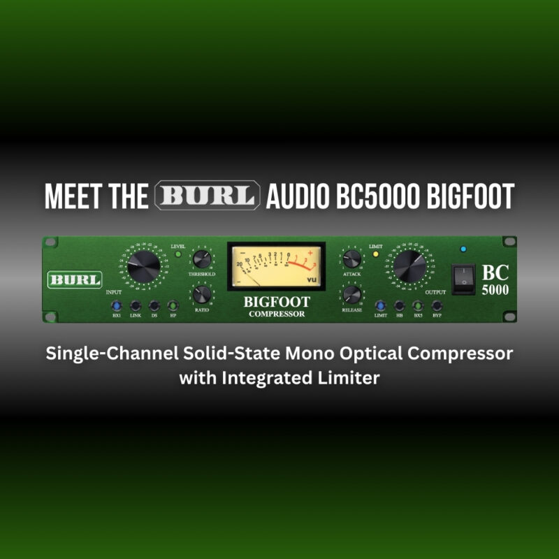 Meet the BURL Audio BC5000 BIGFOOT: Single-Channel Solid-State Mono ...